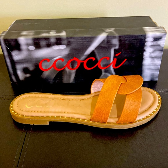 CCOCCI | Shoes | Ccocci Tan Sandals Size 7 Brand New In Box | Poshmark